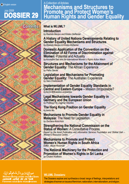 Dossier 29: Mechanisms and Structures to Promote and Protect Women’s ...